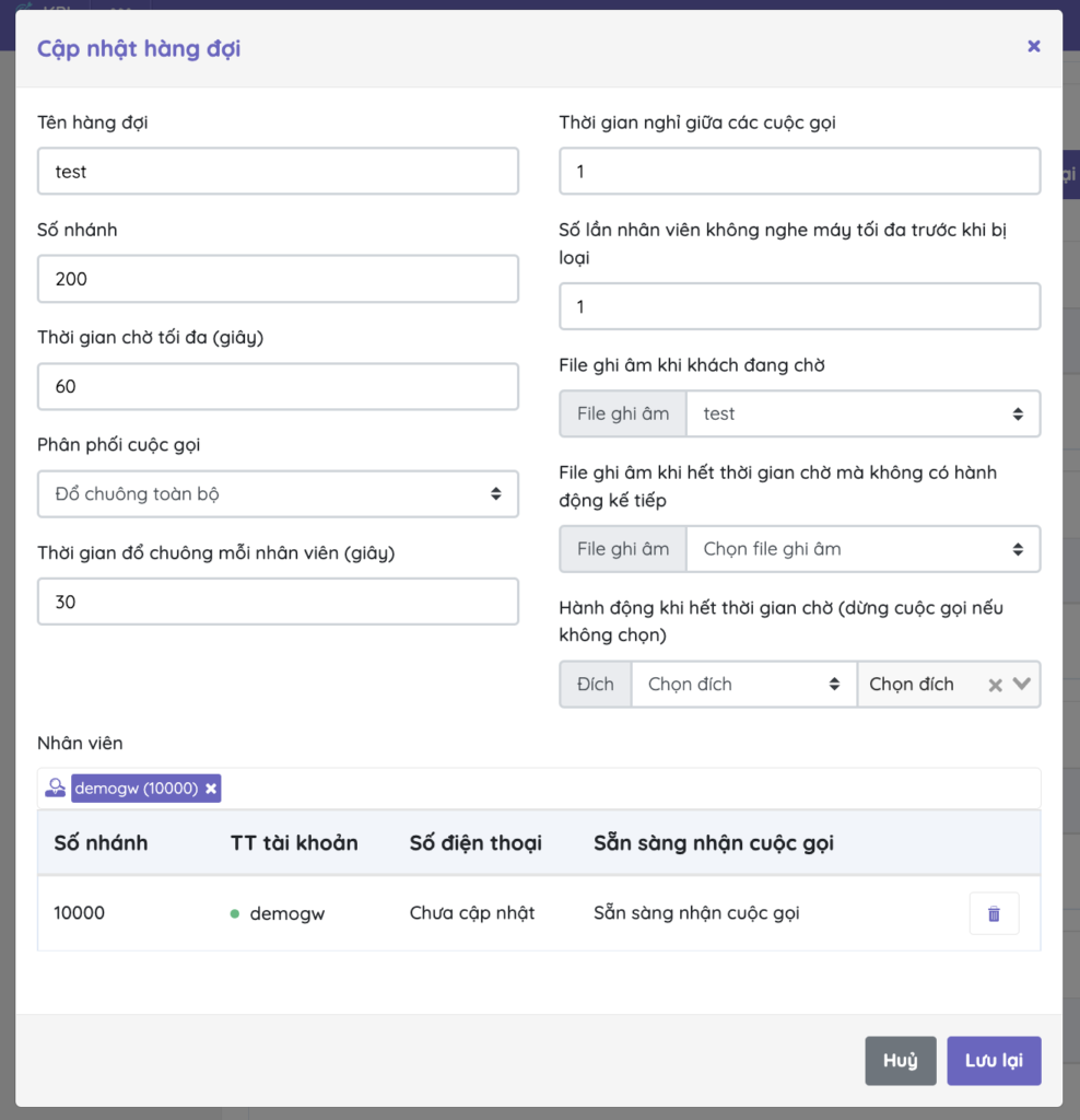 Cài đặt | Callio.vn